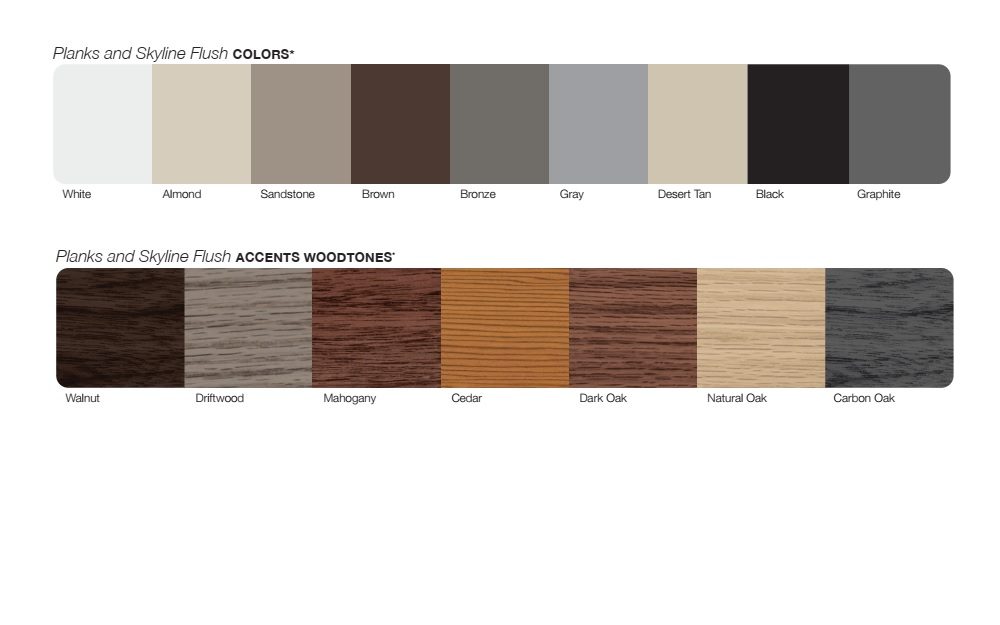 Contemporary Planks - Broten Garage Door Sales